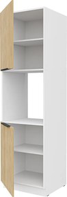 CREMONA bc | vysoká skříňka 60 DP-210 2F na vestavnou troubu | 60 cm | bílá/cremona