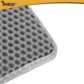 Podložka před kočičí toaletu zadržující nečistoty 60 x 45 cm – šedá