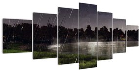 Obraz - Deštivý večer (210x100 cm)
