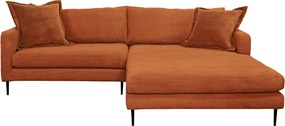 XXXLutz ROHOVÁ SEDAČKA, textil, terracotta P & B - Sedací soupravy - 002330003410
