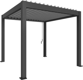 Biohort Pergola 3 x 3 tmavě šedá/stříbrná 312 x 312 cm