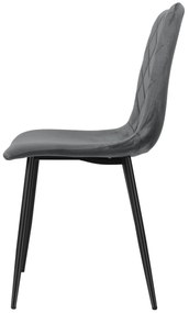 Čalouněná designová židle ForChair II grafitová
