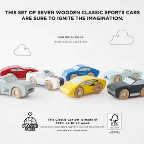 Le Toy Van  Set dřevěných sportovních autíček / od 2 let