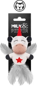 MILK&PEPPER Vánoční jednorožec pro kočky červený