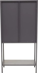 Šedá ocelová vitrína 75x150x35 cm Acier – Premier Housewares