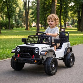 AIYAPLAY dětské elektrické auto 12V, elektrické auto pro děti s dálkovým ovládáním, lithiová baterie, 2 motory, plynulý rozjezd, 4-kolová odpružená k…