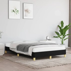 Rám postele bez matrací černá 120x190 cm textil 3269614