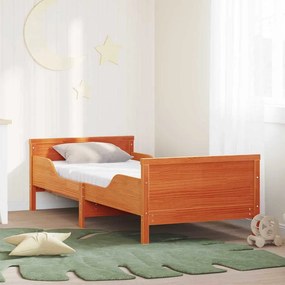 Rám postele s rozšiřitelnou matrací s čelo Hnědá 80 x 200 cm 3385945