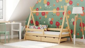 Dětská postel teepee (týpý) - přírodní