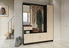 Předsíňová stěna SARAH SET2 wenge/dub mléčný