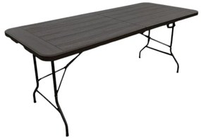 Skládací stůl IMITACE DŘEVA 180x76 cm PŮLENÝ