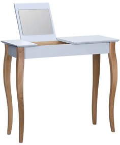 Světle šedý toaletní stolek se zrcadlem Ragaba Dressing Table, délka 85 cm