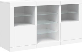 Příborník s LED osvětlením bílý 123 x 37 x 67 cm 3209079