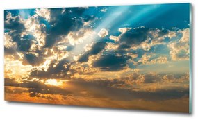 Wallmuralia Foto-obrah sklo tvrzené Západ slunce nebe 100x50