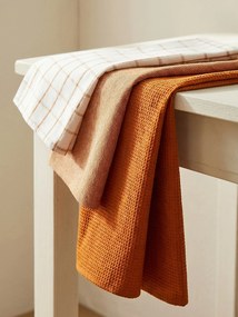 Sinsay - Sada kuchyňských utěrek s bavlnou 3 pack - oranžová
