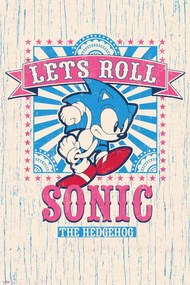 Plakát, Obraz - Sonic the Hedgehog - Let‘s Roll, (61 x 91.5 cm)