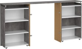 FALCO Čelo postele Simplicity 136 beton/bílý lesk