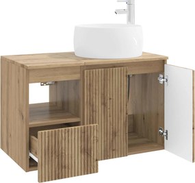 Sada koupelnového nábytku 2 ks Dub artisan Kompozitní dřevo 3404103