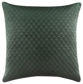 Jednobarevné povlečení na polštář tmavě zelené barvy 45 x 45 cm