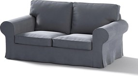 Potah na pohovku IKEA Ektorp 2-místná rozkládací NOVÝ MODEL 2012 barva šedá látka lesklé, sametová