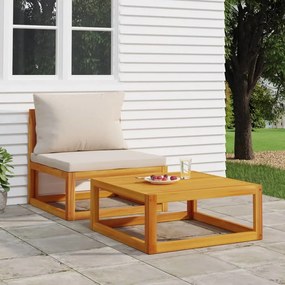 vidaXL Konferenční stolek 68 x 68 x 29 cm masivní akáciové dřevo [360024] Barva: taupe