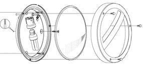 Eglo 88119 - Venkovní nástěnné svítidlo SEVILLA 1xE27/15W/230V IP44
