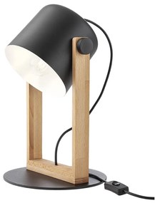 Smarter 01-2404 stolní lampa Pooh, černé, dřevo, 1xE27, 39cm