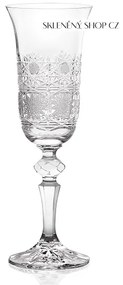 Aurum Crystal Broušené sklenice na sekt LAURA 150 ml, 6 ks