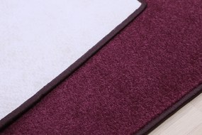 Vopi, Kusový koberec Eton fialový 48 čtverec, 60x60, fialová, chodba / předsíň