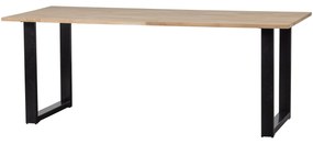WOOOD Jídelní stůl TABLO dub světlý 220x 90 cm (U noha)