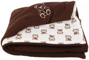 Kaarsgaren Zateplená dětská deka medvěd 70x100 cm hnědá