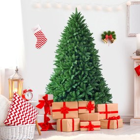 Costway 180 cm Umělý vánoční stromeček PVC jehly Umělý stromek