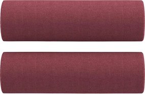 2dílná sedací souprava s polštáři vínová textil 3201856