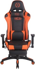 Kancelářská židle Ivanna černá/oranžová