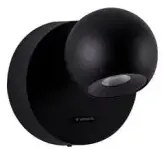 LED černé nástěnné svítidlo Sfera
