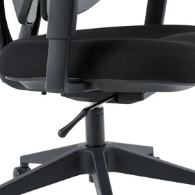 Herní  ergonomická  židle ERACER H3246 — síť / látka, šedá / černá