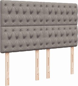 Box spring postel s matrací taupe 160x200 cm textil 3292118