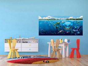 Dětská vliesová fototapeta na zed' Hledá se Nemo Žraločí past, Disney | 202 x 90 cm | DFTDNH 5313