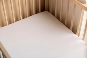 Sensillo Prostěradlo do postýlky Bambusová Jednobarevná Barva: Bílá, Velikost: 120 x 60 cm
