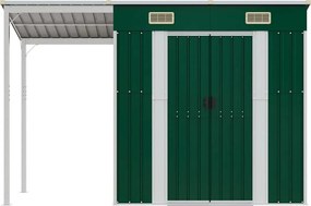 vidaXL Zahradní kůlna s prodlouženou střechou 277x107x181 cm [364524] Barva: světle hnědá