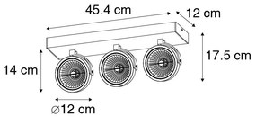 Designové bodové světlo bílé nastavitelné 3-světlo - Go