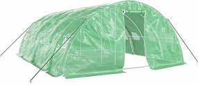 Skleník s ocelovým rámem zelený 30 m² 6 x 5 x 2,3 m 3188084