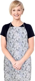 Bellatex Kuchyňská zástěra DITA 67x84 cm Květ šedá
