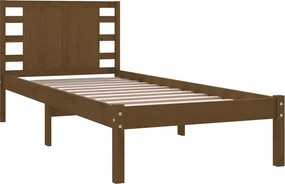 vidaXL Rám postele masivní borovice 100 x 200 cm [3104211] Barva: Bílá