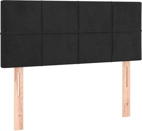 Box spring postel s matrací černá 80 x 200 cm samet 3141271
