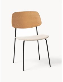 Dřevěné židle's čalouněnými sedáky Nadja, 2 ks