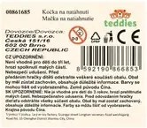 TEDDIES Natahovací kočička plyš / 10 cm / od 3 let