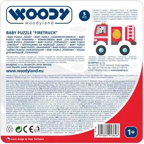 Woody Puzzle Baby - hasič / od 12 měsíců