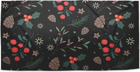 Sablio Vánoční ručník Sváteční les - 70x140 cm