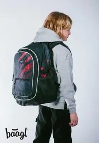 BAAGL Školní batoh Core Láva / 25 l / vhodná od 3. třídy